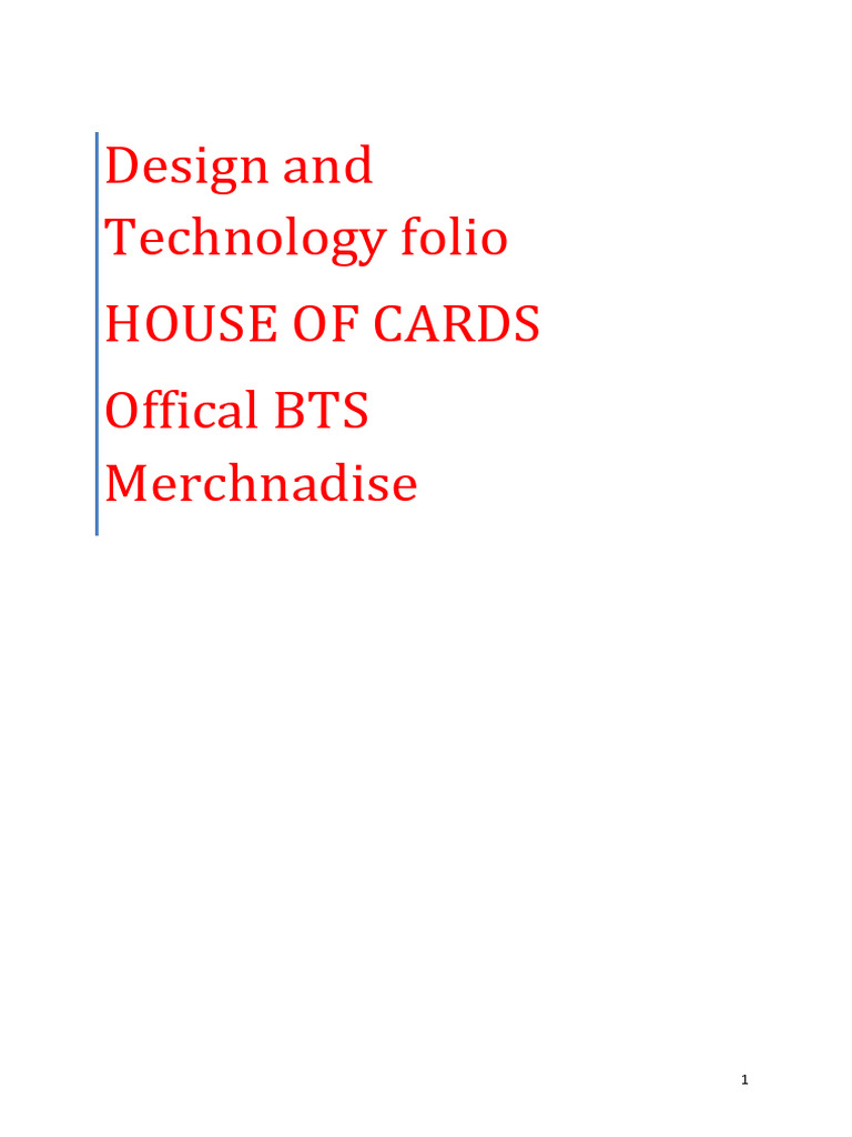 DAT Folio House of Cards | PDF