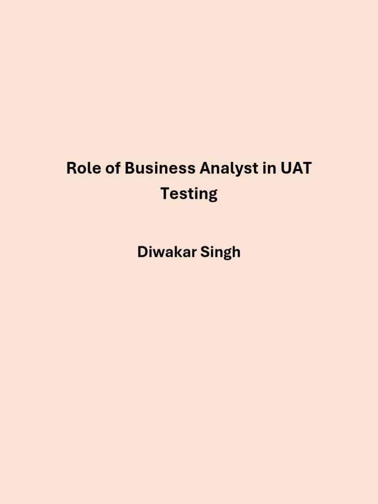 Uat Testing | PDF