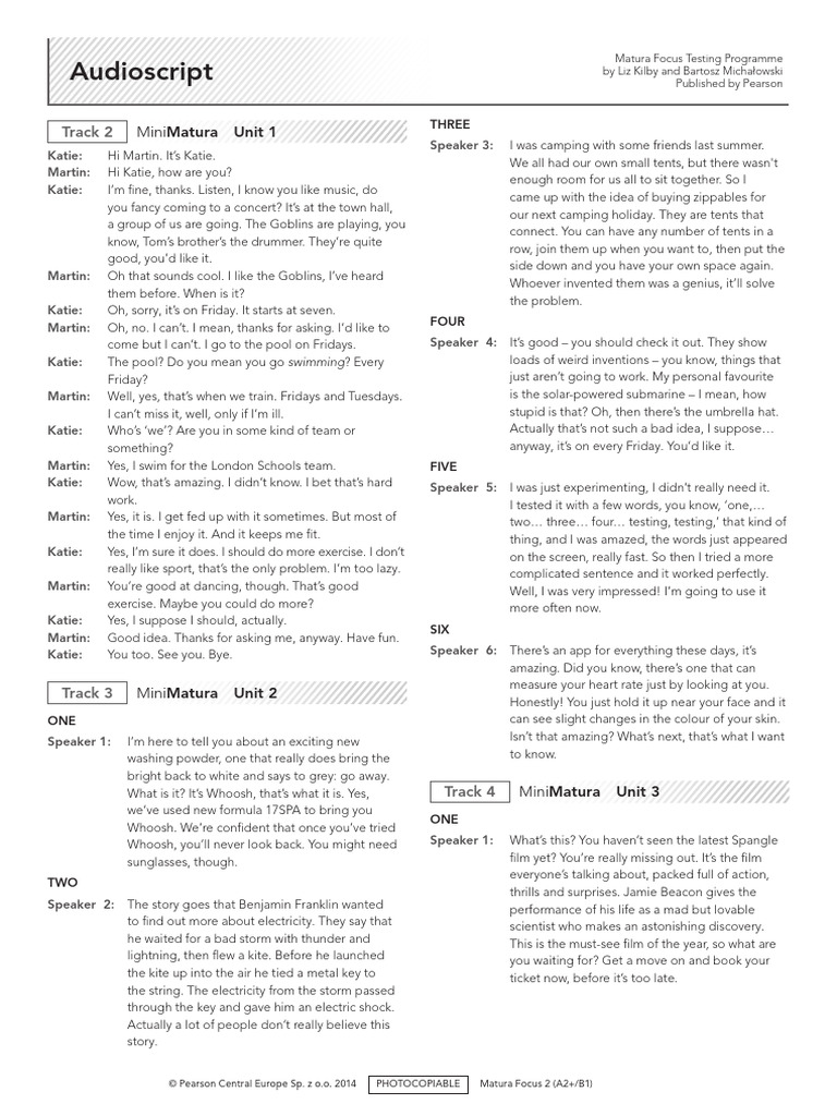 Audioscript | PDF