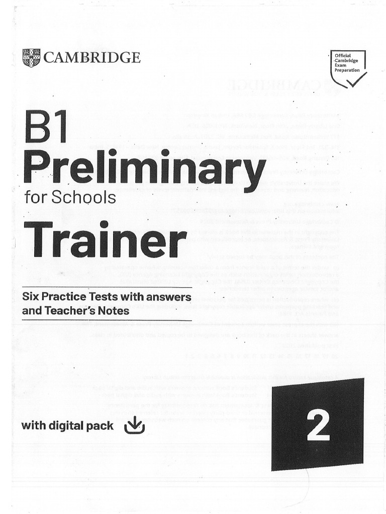剑桥PET最新版trainer2 | PDF