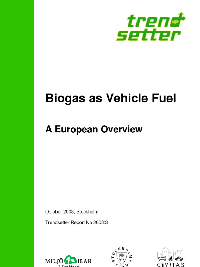 Biogas As Vehicle Fuel | PDF | Biogas | Natural Gas