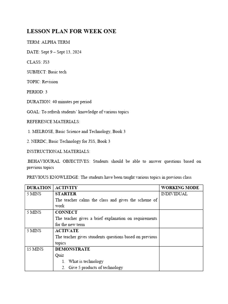 Basic Tech js3 20245 Alpha | PDF