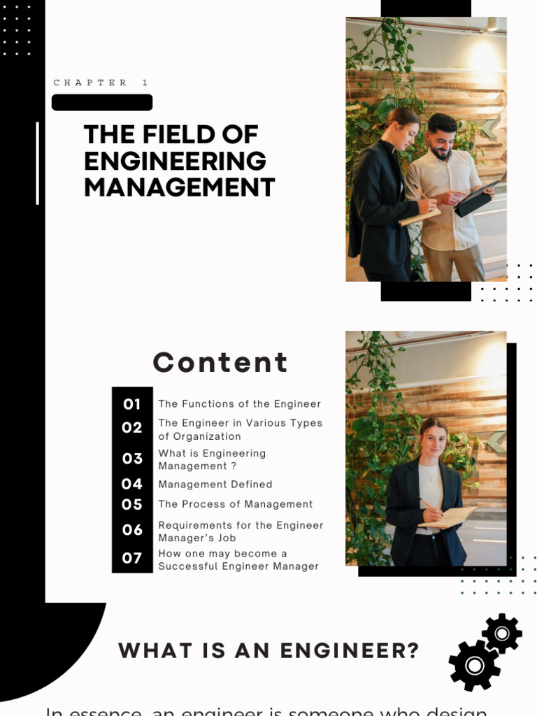 Chapter 1_The Field of Engineering Management | PDF