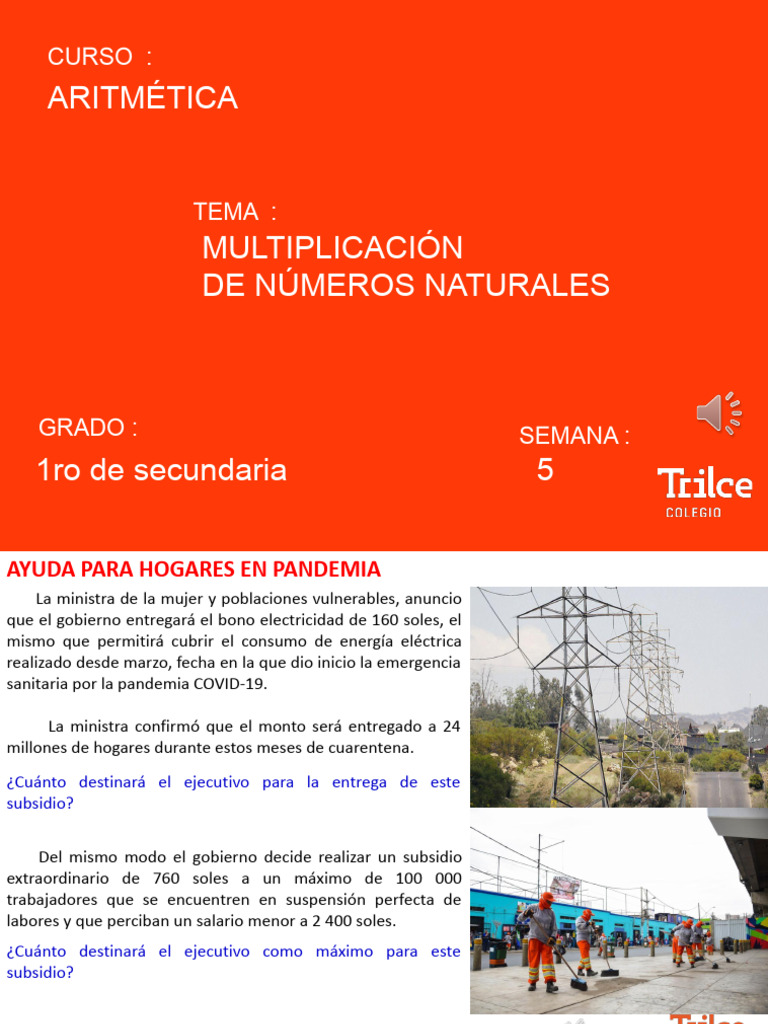 A-1ro-Multiplicaci-n de N-Meros Naturales (Con Audio) | PDF