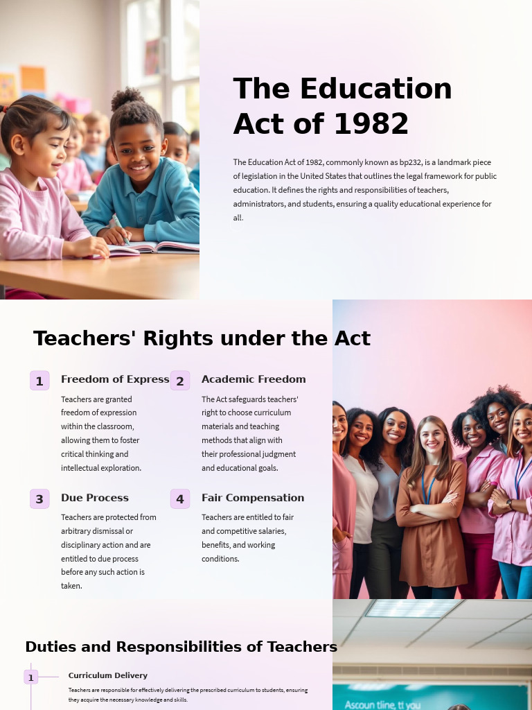 The Education Act of 1982 | PDF