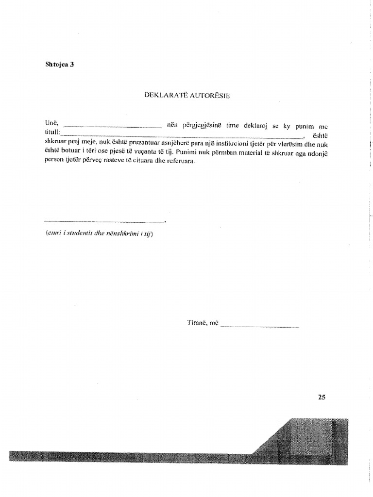 Deklarate Autoresie Studenti | PDF