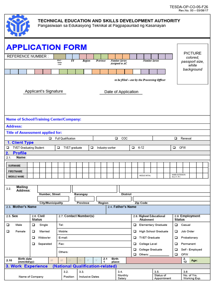 Application Form (1) | PDF