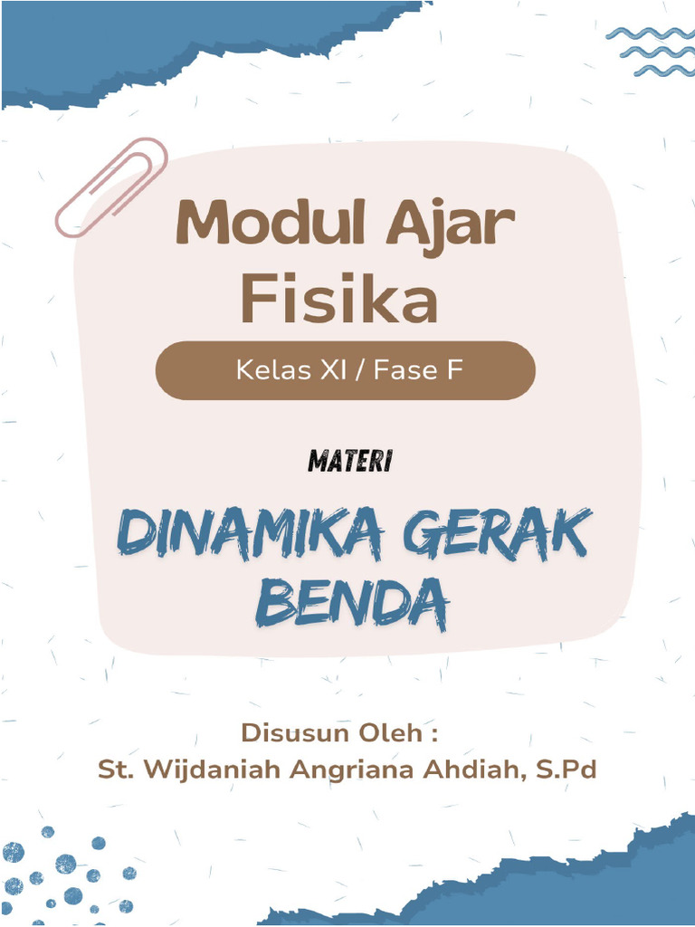 Modul Ajar Fisika Materi Dinamika Gerak | PDF