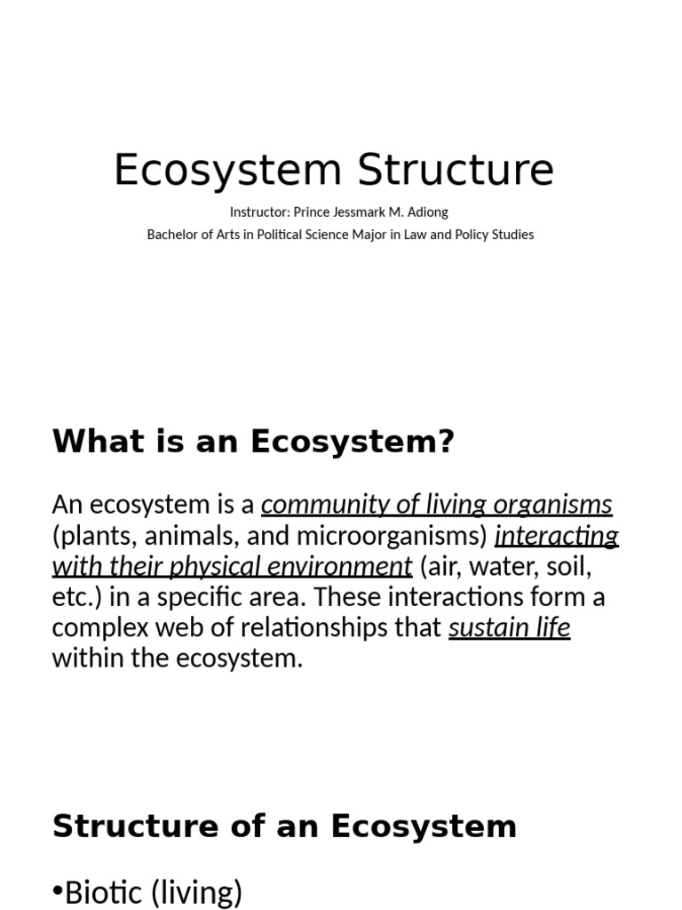 Envi Sci... Ecosystem 1 | PDF