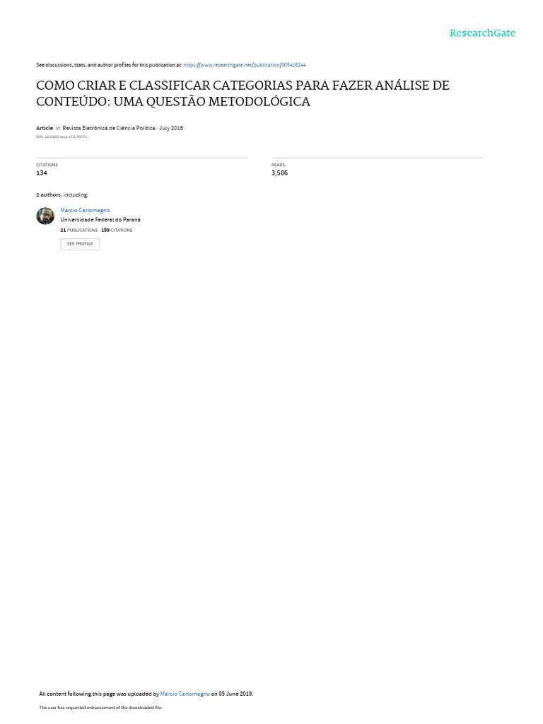 Como Criar e Classificar Categorias para Fazer Ana | PDF Como Criar e Classificar Categorias para Fazer Ana | PDF