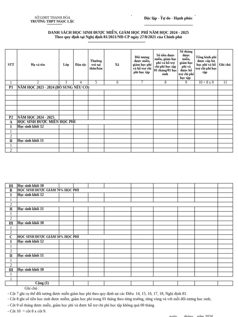 Mau Bieu 1. 2. 3. 4 Gui Kem CV | PDF