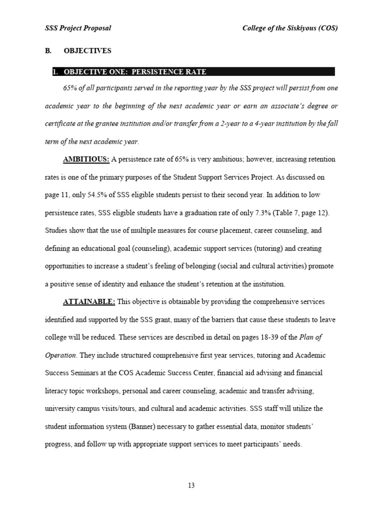 SSS Project Proposal | PDF