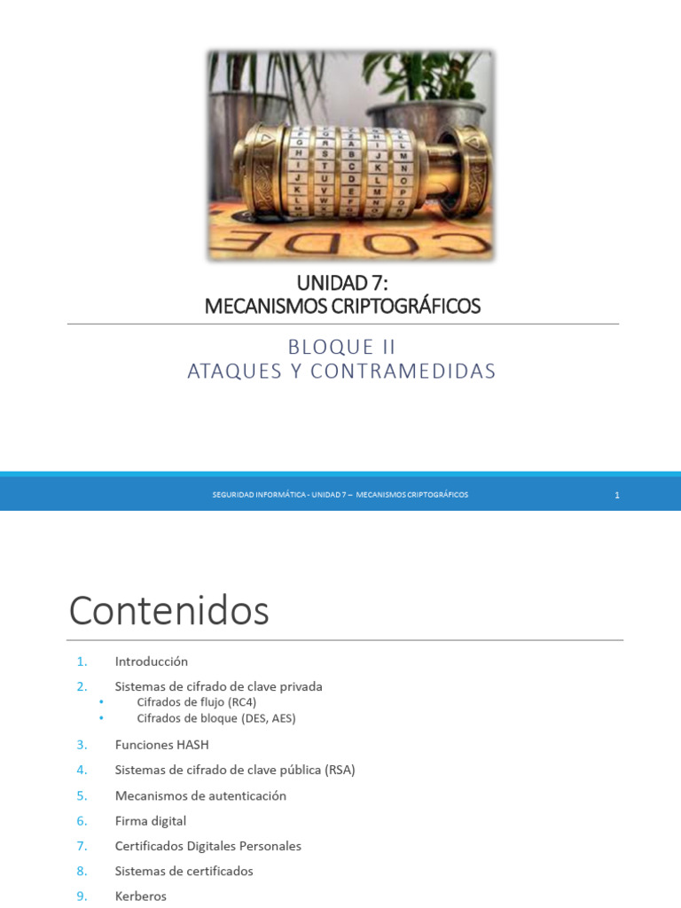 Unidad 7 SSL | PDF | Criptografía | Clave (criptografía)