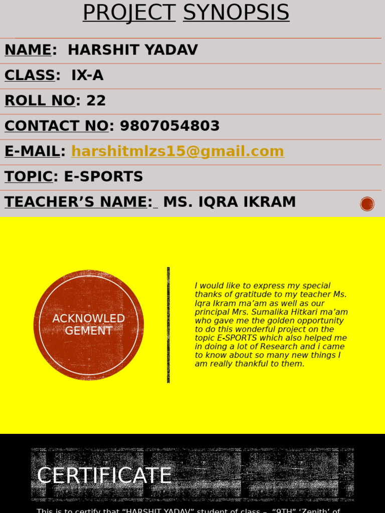 Presentation by Harshit | PDF | Video Game Gameplay