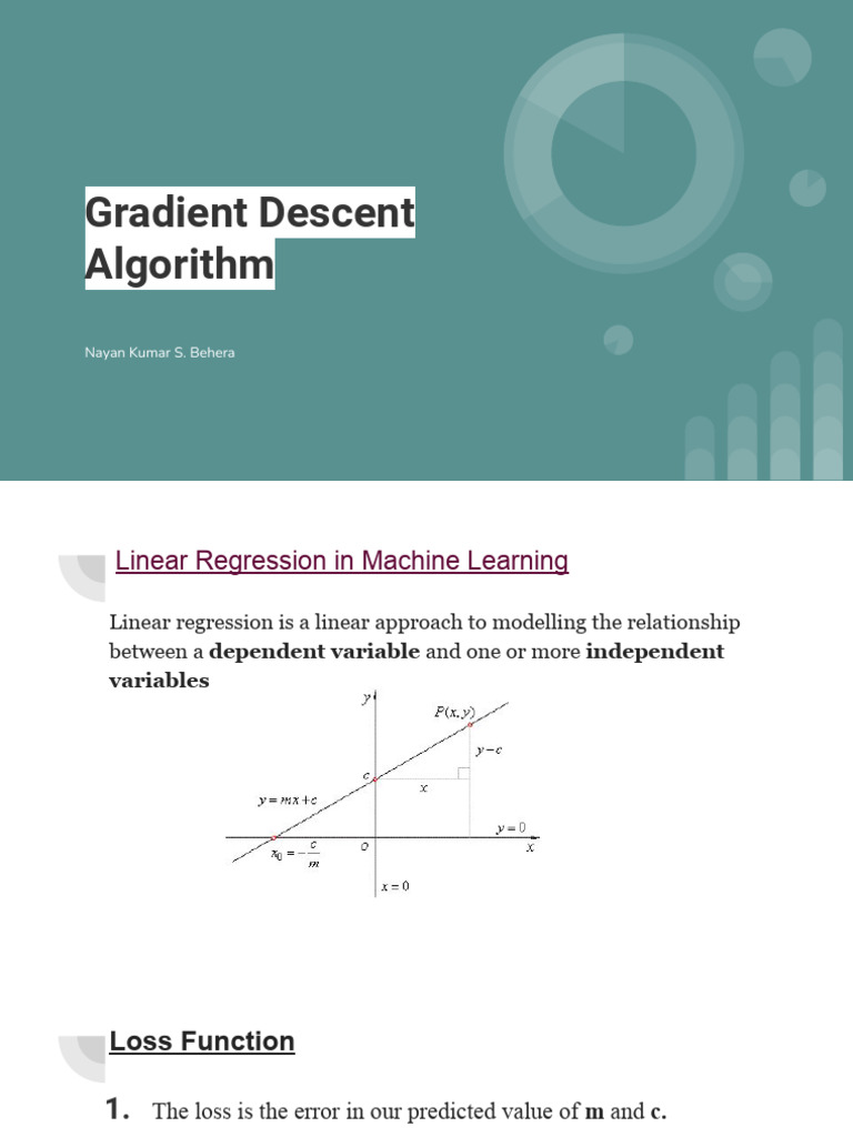Gradient Descent Algorithm | PDF