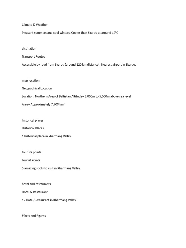 Kharmang Valley | PDF