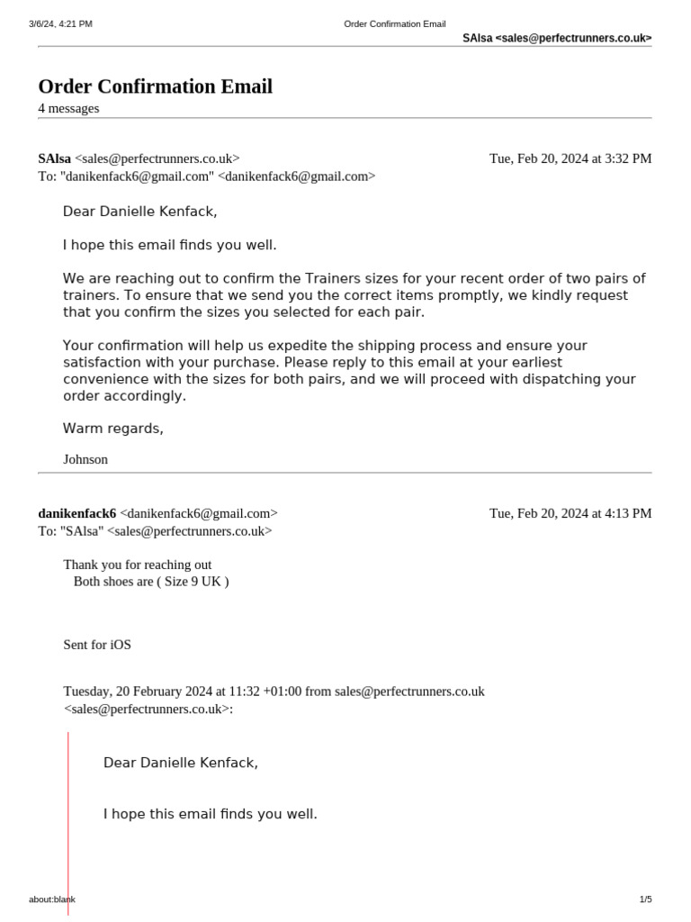 danielle full conversation | PDF