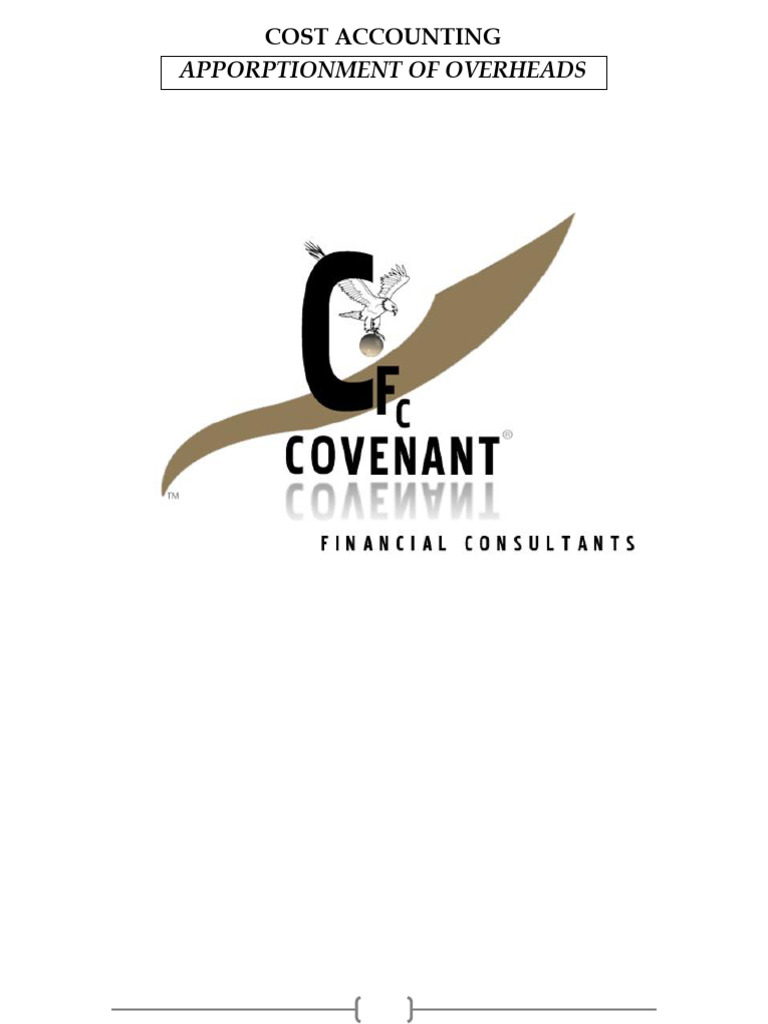 Apportionment of Overheads (New) | PDF | Cost Of Goods Sold | Economies
