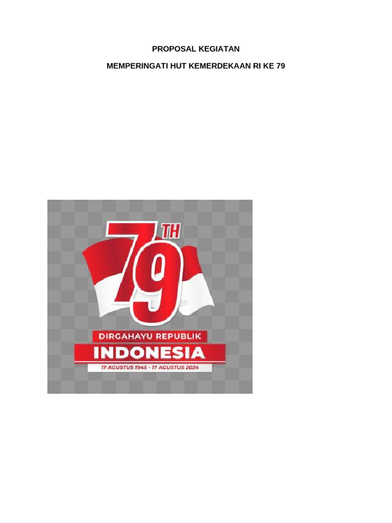 Contoh Proposal Kegiatan 17 Agustus Di Sekolah | PDF