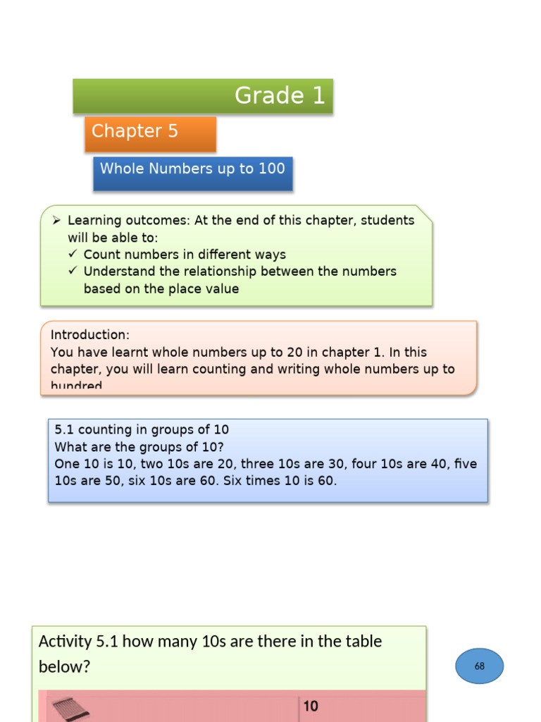 GR 1 Math Chapter 5-7 (Pages 68-109) | PDF | Shape | Rectangle