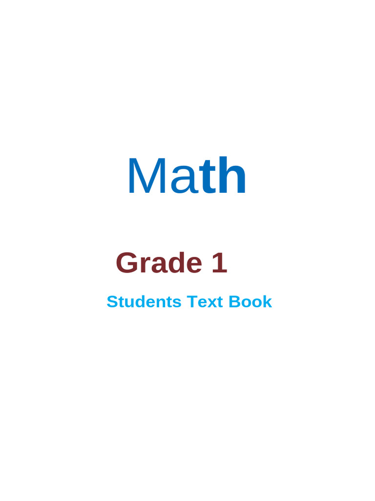 GR 1 Math Chapter 1 (Pages 1-24) | PDF | Integer | Numbers