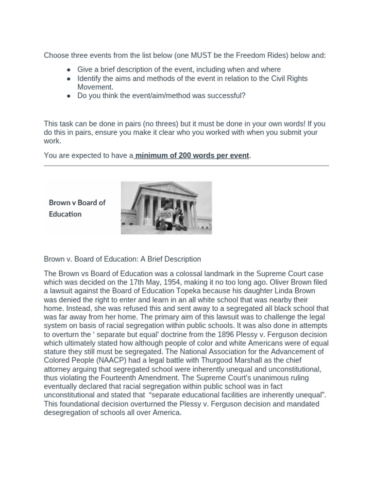 Aims and Methods of The US Civil Rights Movement | PDF