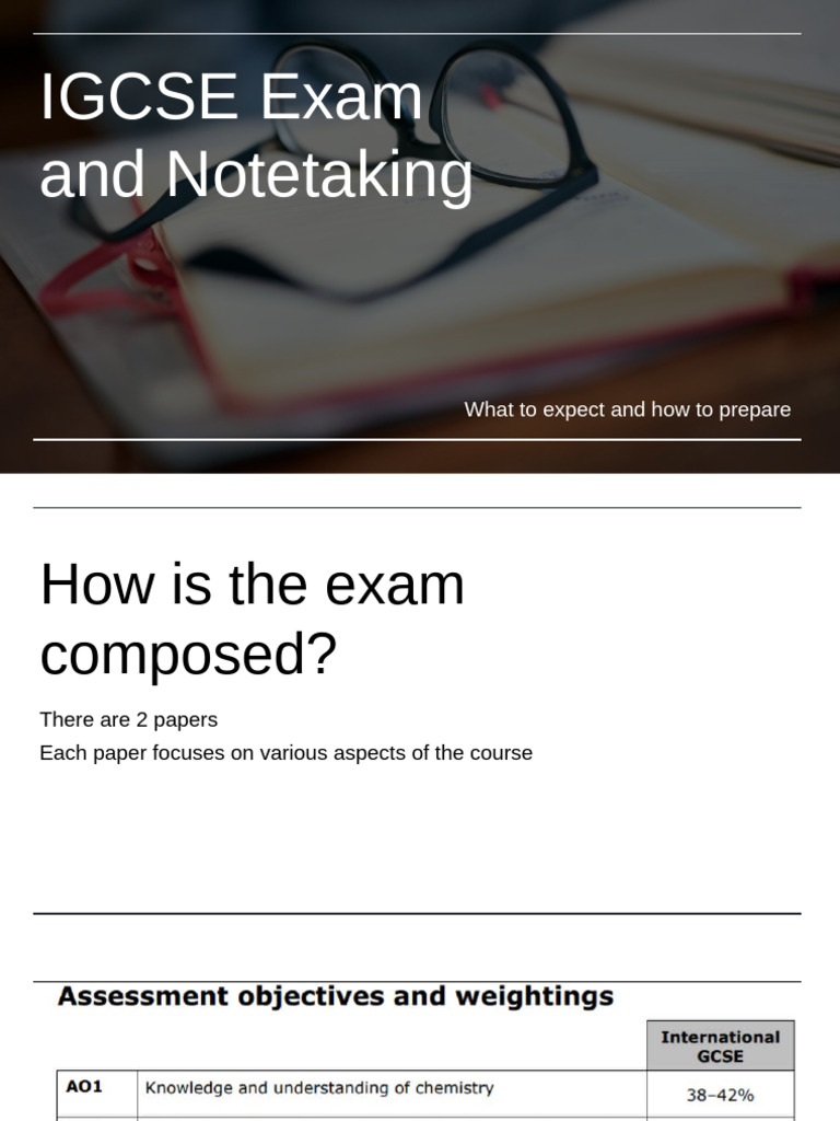 IGCSE Exam and Notetaking | PDF