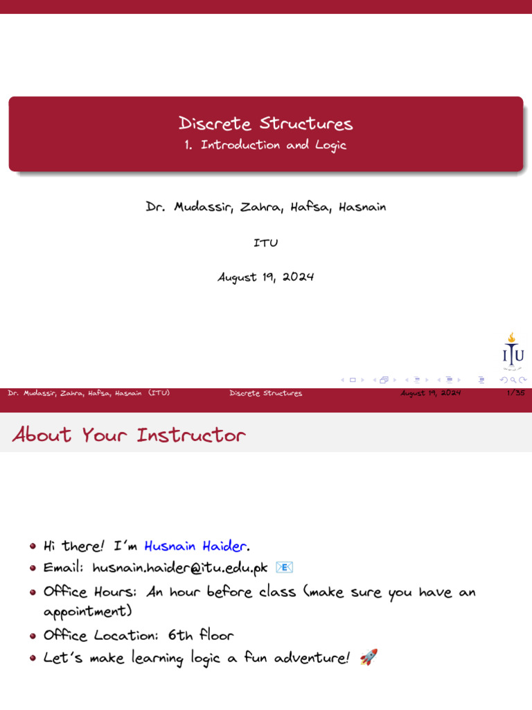 1 F24 Introduction To Logic | PDF