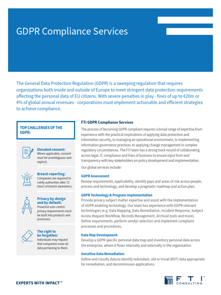 Service of GDPR | PDF