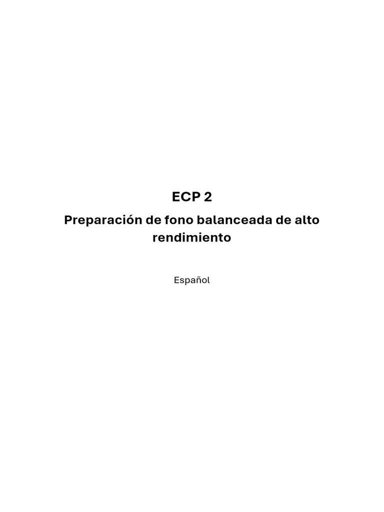 ELECTROCOMPANIET ECP 2 ALTO AJUSTE BALANCEADO DE PHONO Español | PDF