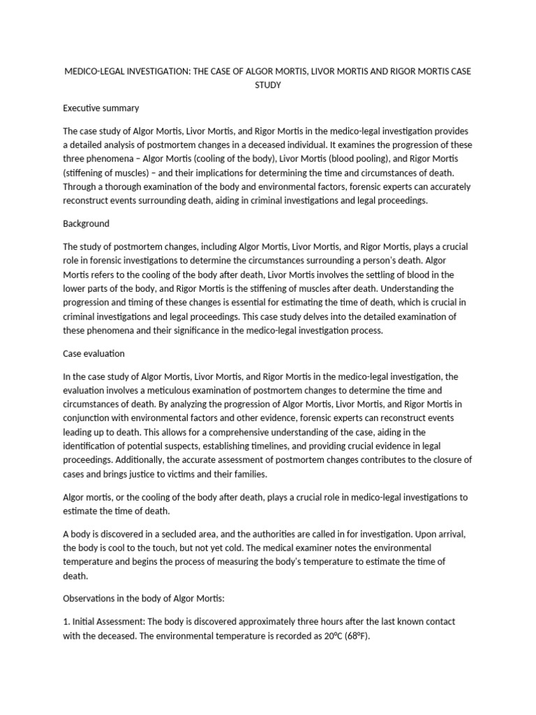 CDI Executive summa-WPS Office | PDF | Forensic Science