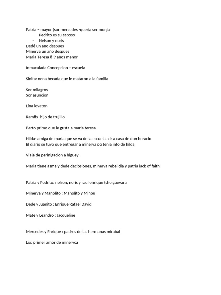 En El Tiempo de Las Mariposas | PDF