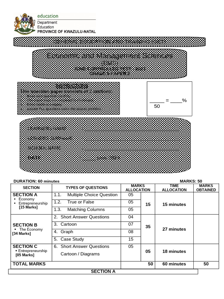 Ems p2 9 Question Paper Midyear 2023 | PDF