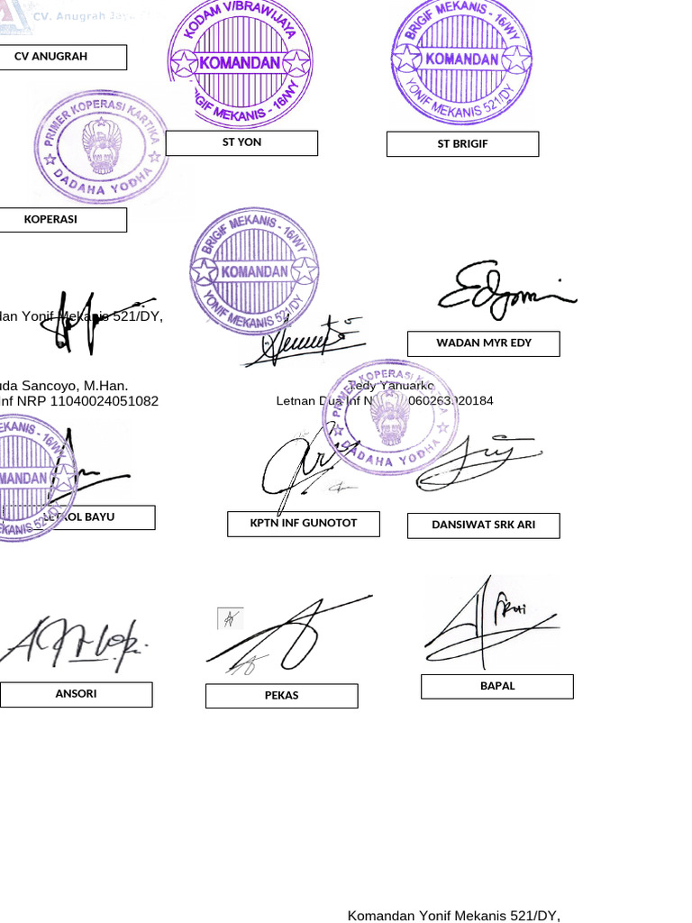Ttd Danyon Dan Stempel 1 | PDF