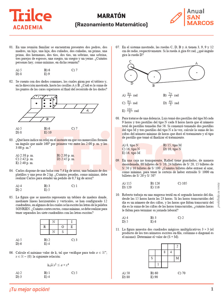 Maratón Anual SM (RM) | PDF