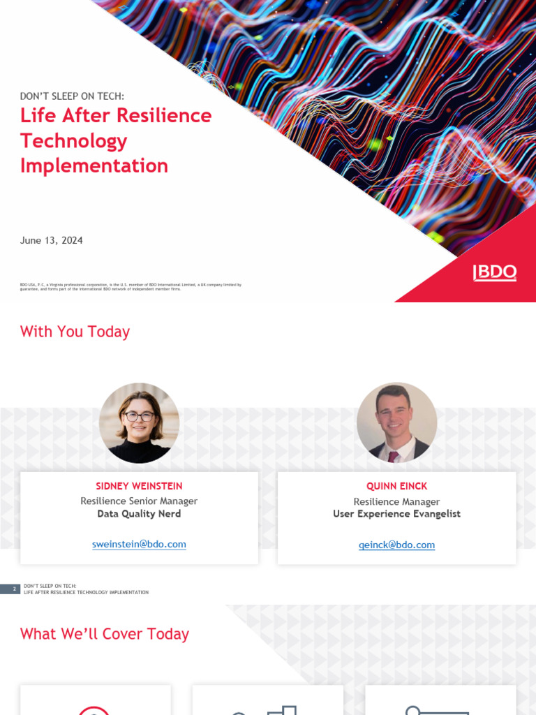 Life After Resilience Technology Implementation | PDF | Risk | Risk ...