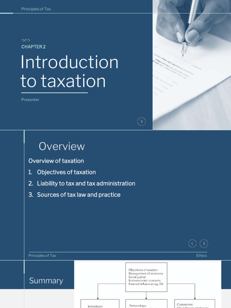 PoT C2 Introduction To Taxation | PDF