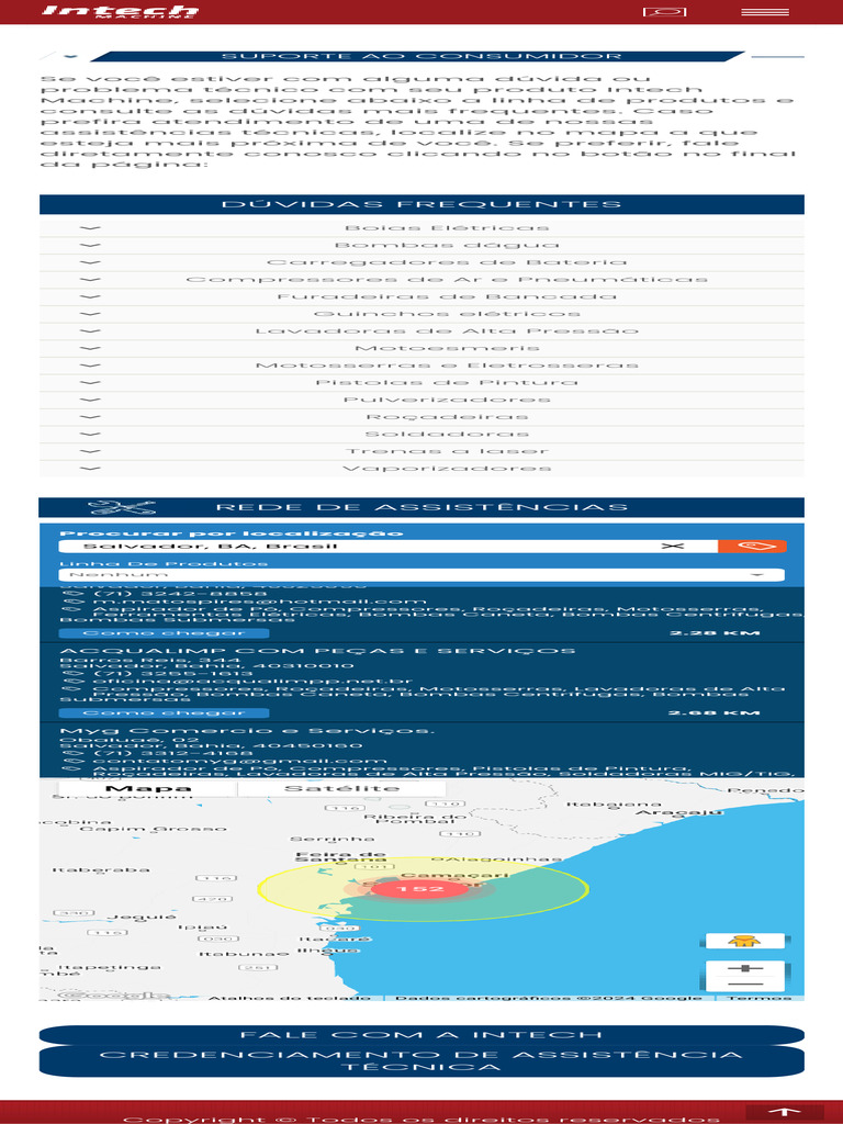 Suporte Ao Consumidor - INTECH MACHINE | PDF