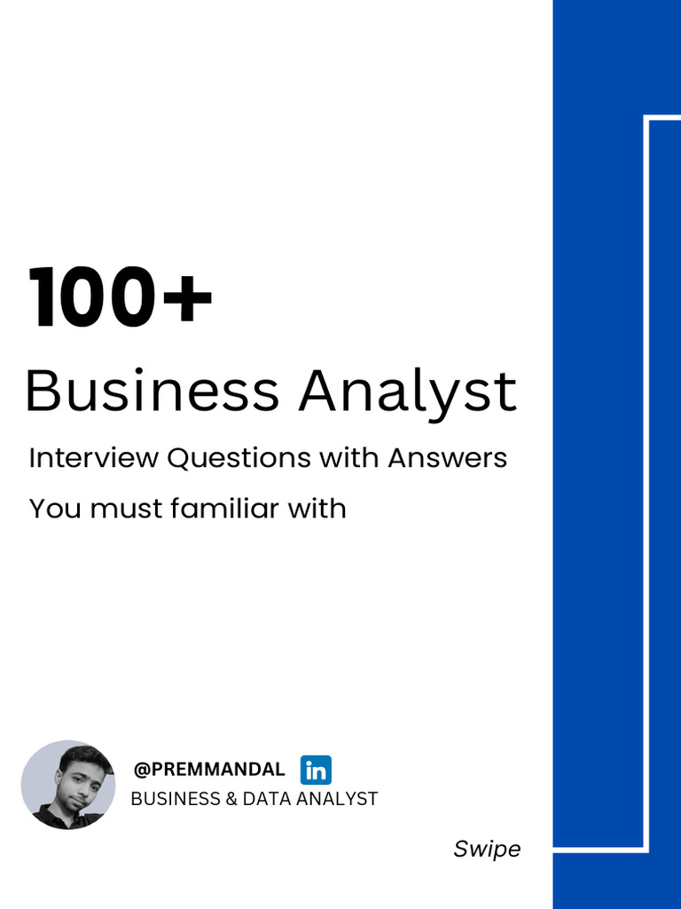 Business Analyst Interview Preparation Guide | PDF | Business Process ...