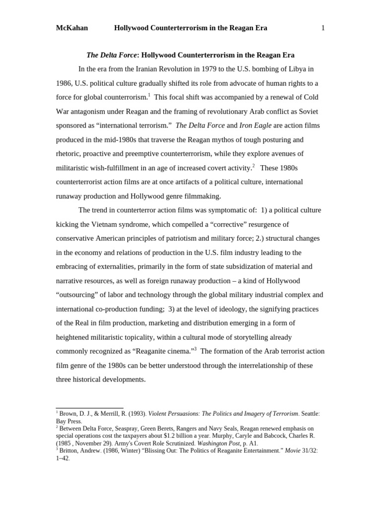 Reaganite Counterterrorism Movies | PDF | Gamal Abdel Nasser | Politics