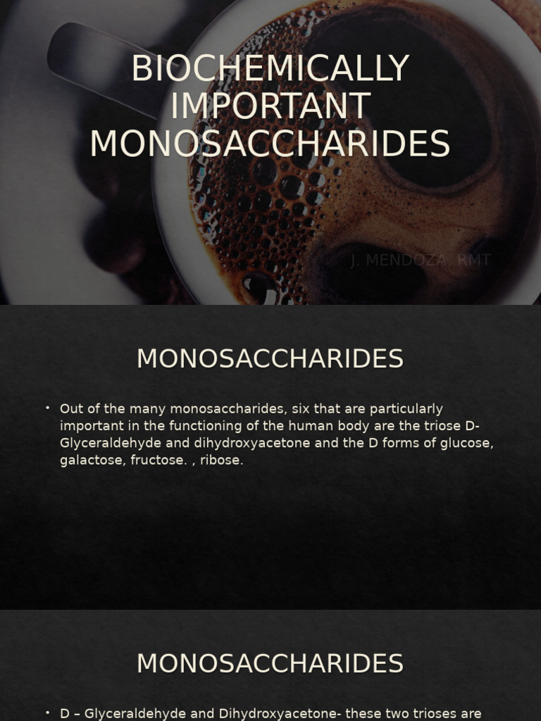 Key Monosaccharides in Human Biology | PDF | Carbohydrates | Science ...