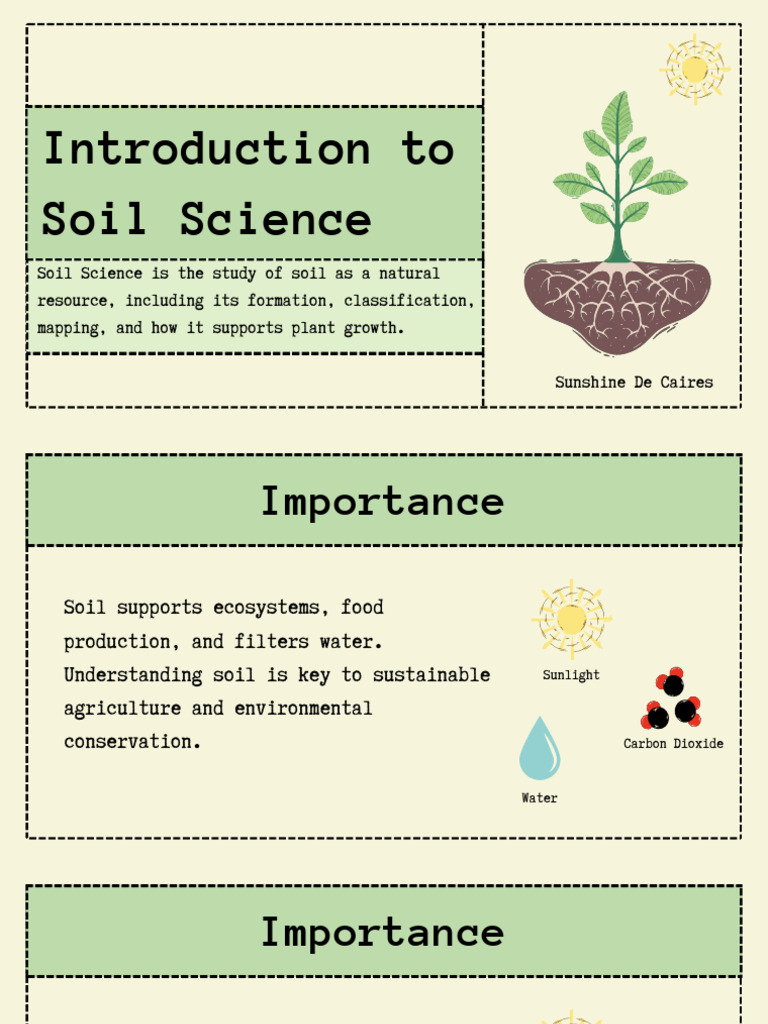 Introduction to soil science | PDF