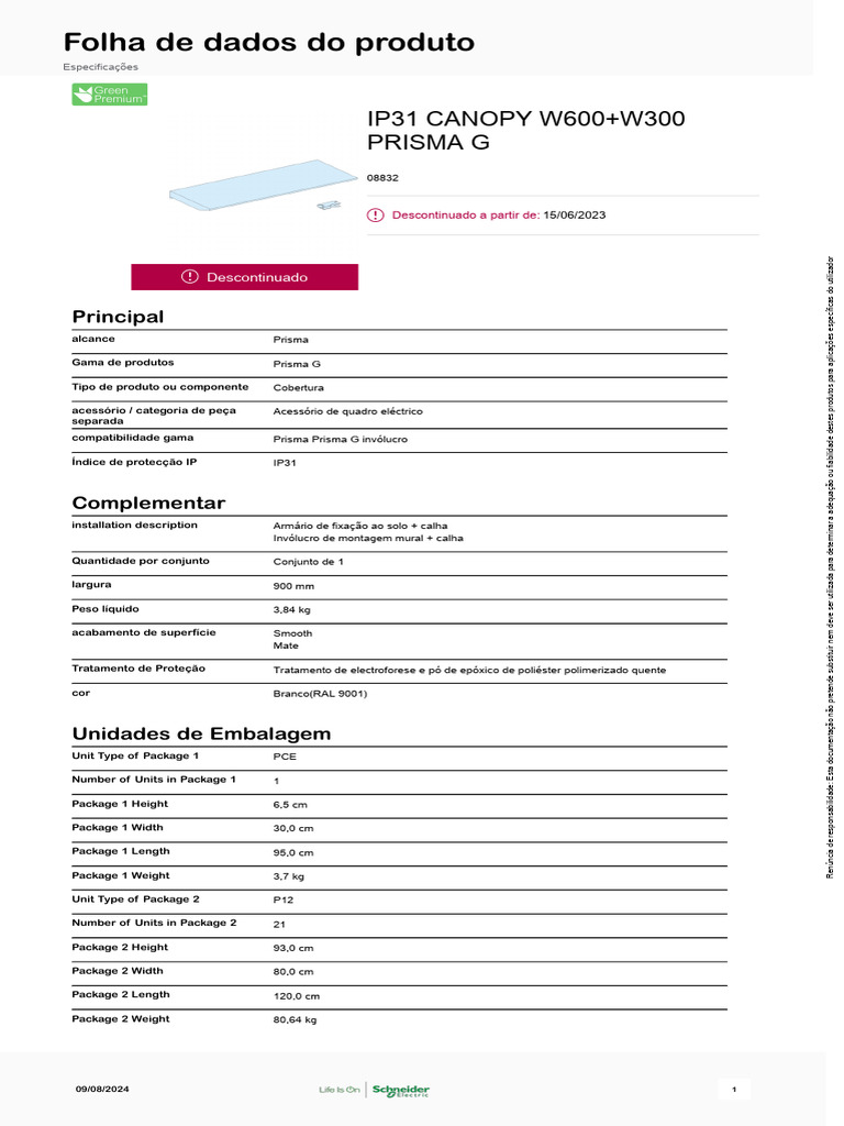 Schneider Electric Prisma-Plus 08832 | PDF