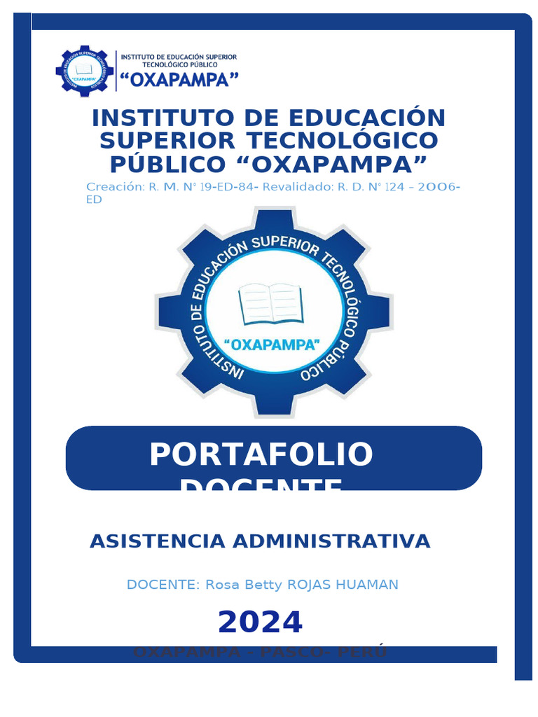 Caratula - Portafolio | PDF