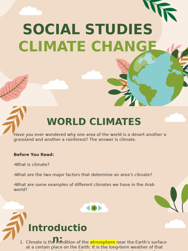 Chapter 3 lesson 1 World Climates ppt | PDF