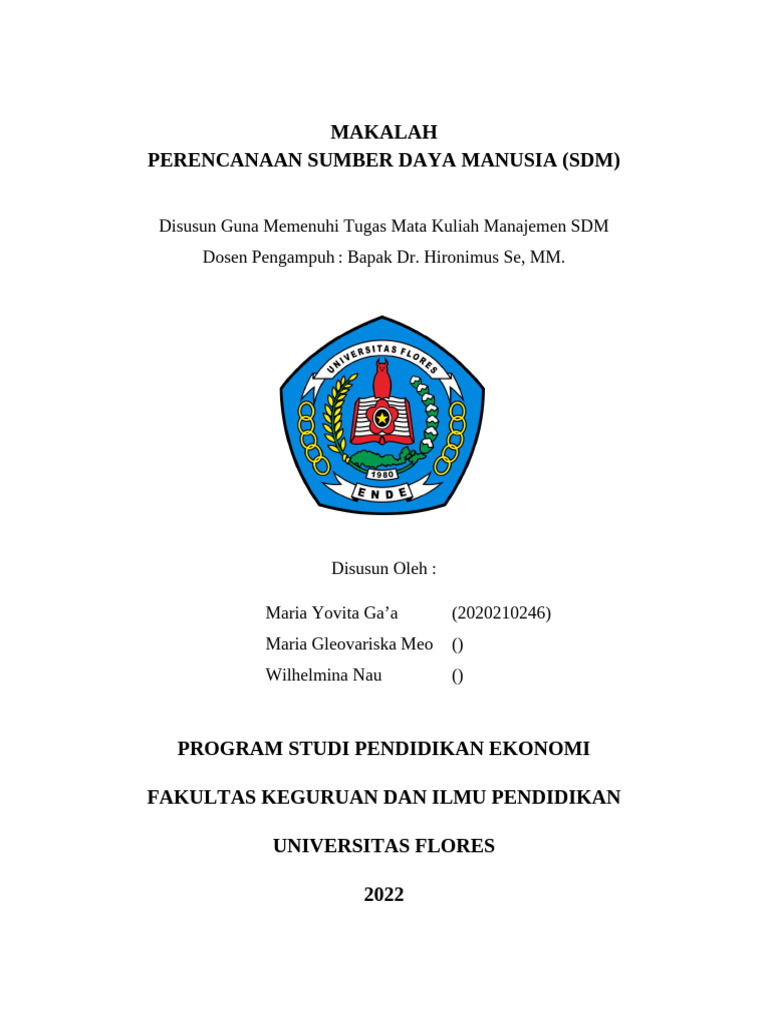 Makalah Perencanaan SDM | PDF