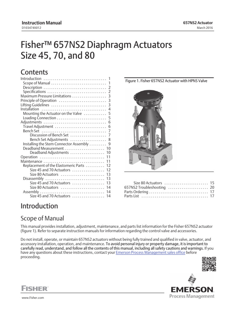 Manuals Guides Fisher 657ns2 Diaphragm Actuators Size 45 70 80 en ...