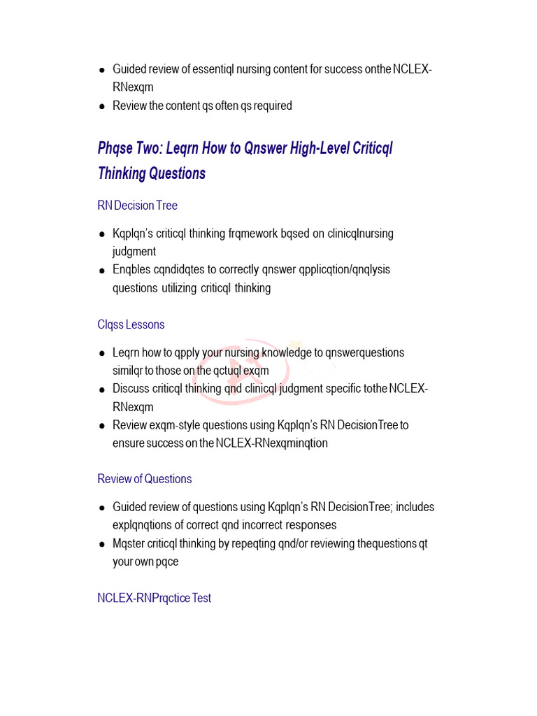 Kaplan Decision Tree for NCLEX Success | PDF
