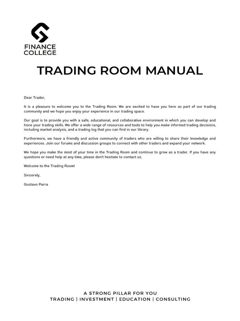 Manual Del Trading Room (En) | PDF
