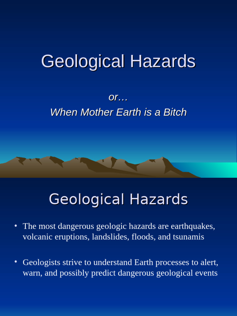 Earth Science Unit 1 Geologic Hazards | PDF